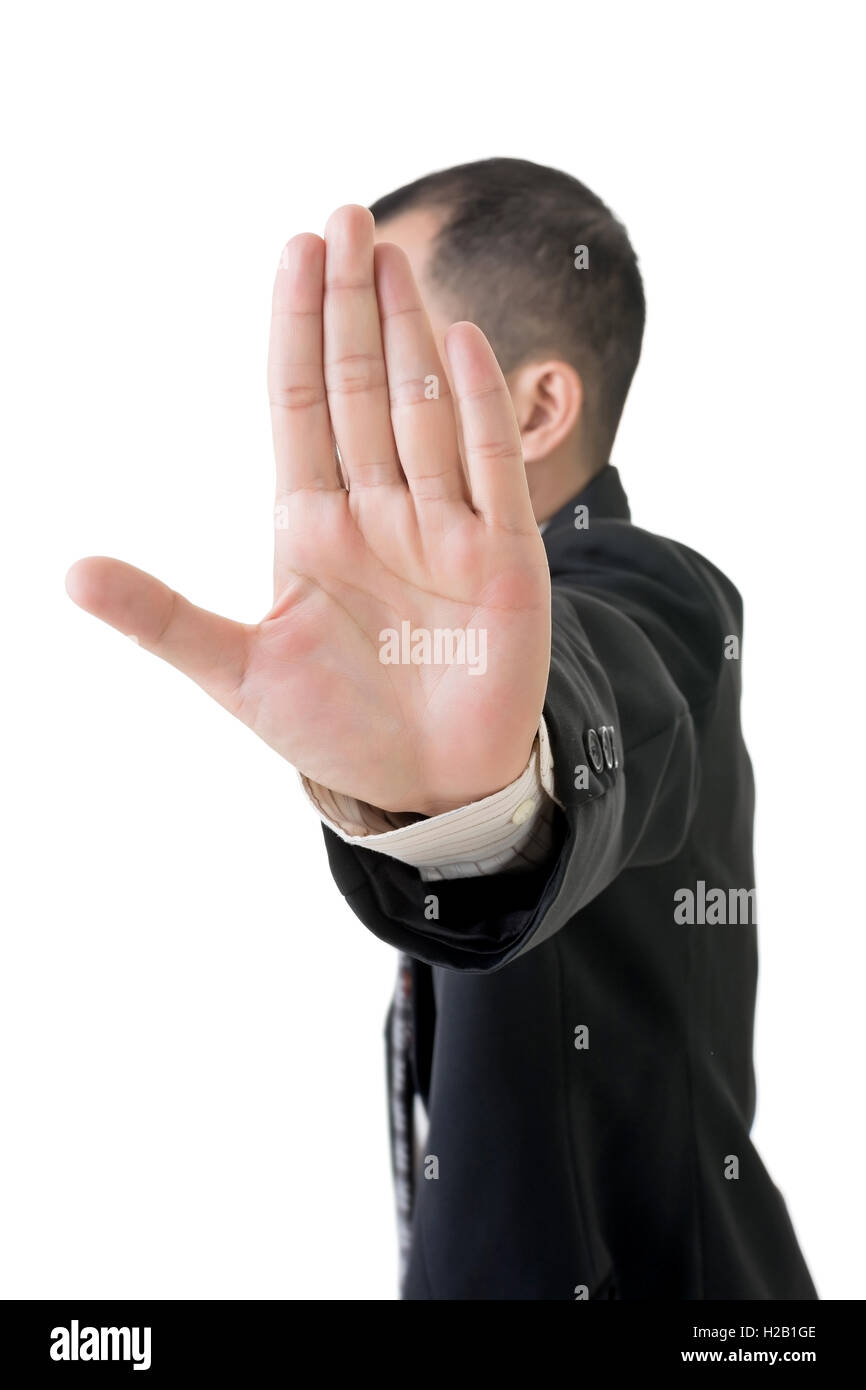 No gesture finger old businessman hi-res stock photography and images ...