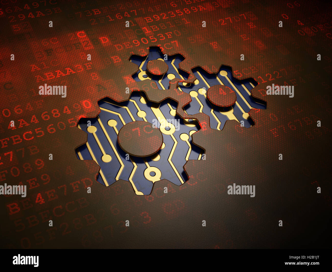 Business concept: Gears on digital screen background Stock Photo - Alamy