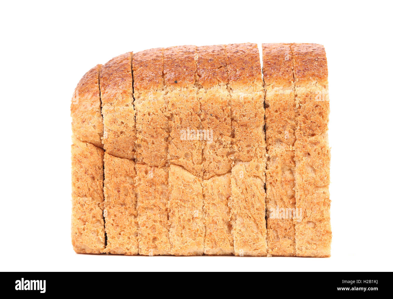 Slices freshly baked wheat bread Cut Out Stock Images & Pictures - Alamy