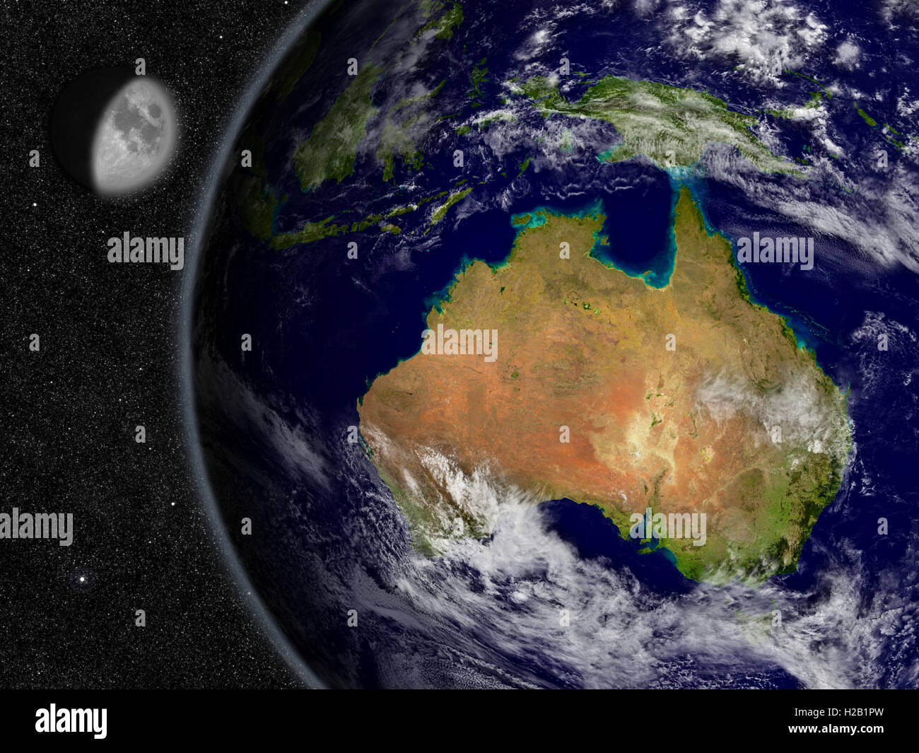 Australia on planet Earth Stock Photo - Alamy