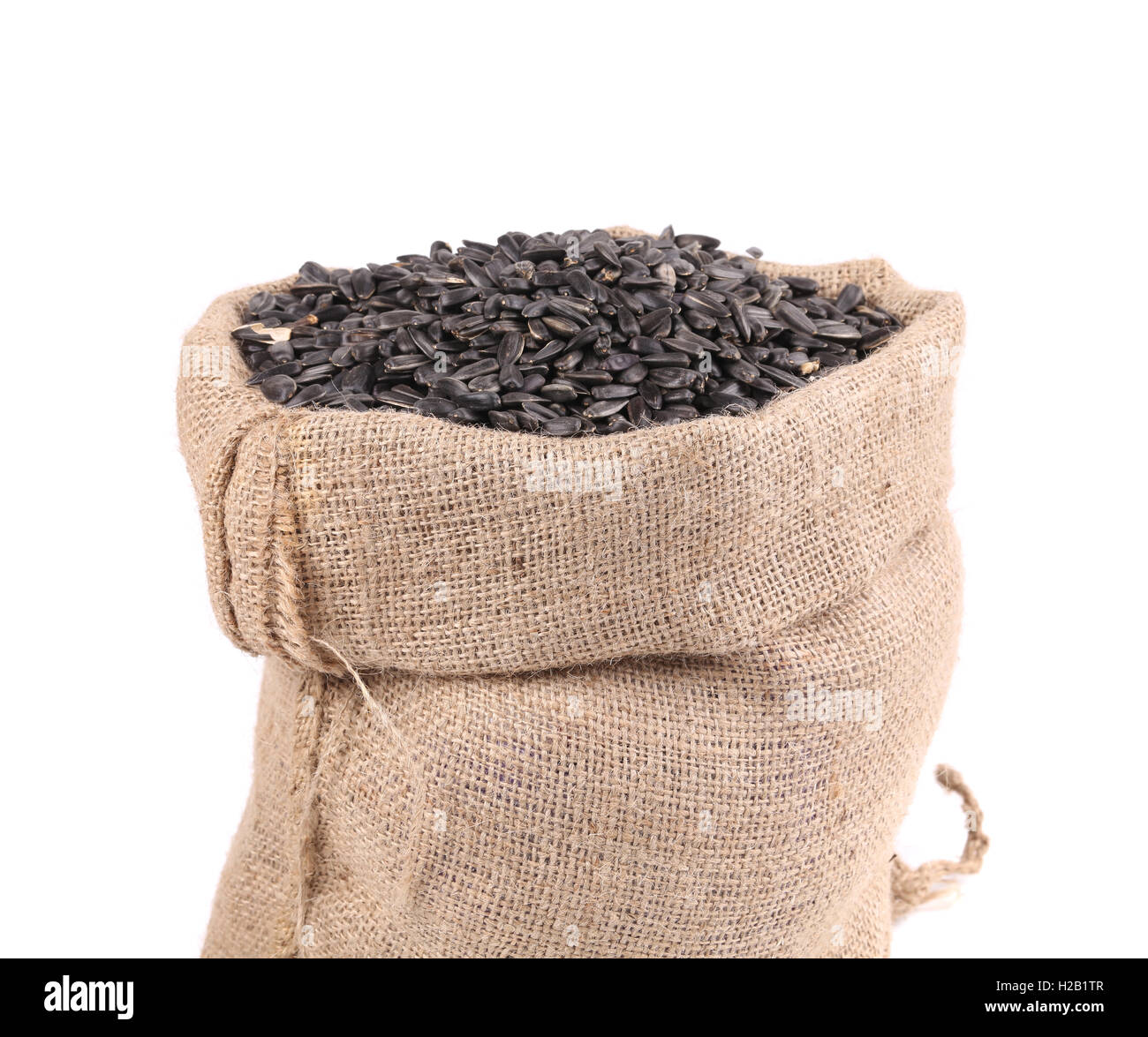 Sunflower seeds in sack Stock Photo - Alamy