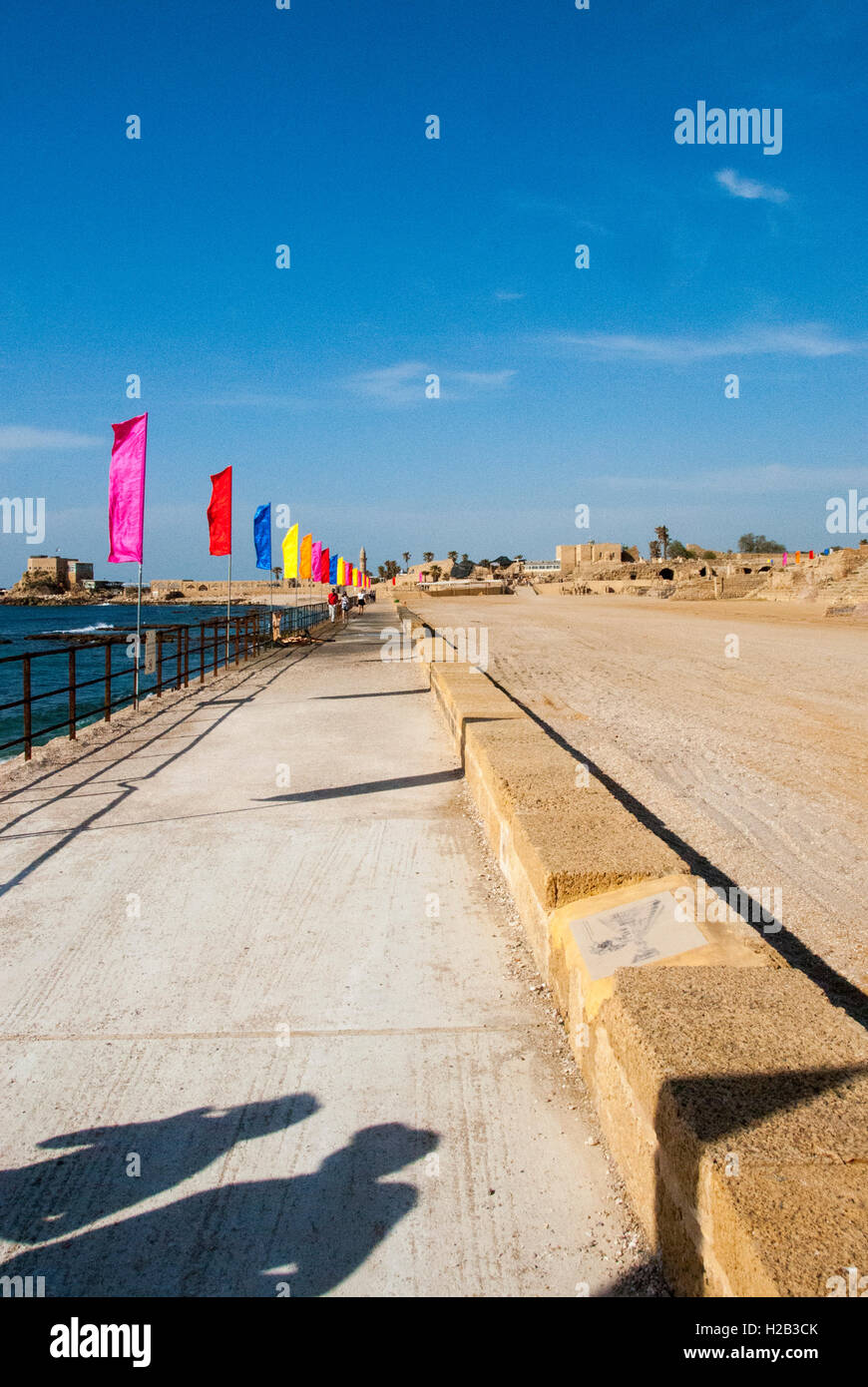 Roman hippodrome, Caesarea, Israel Stock Photo - Alamy