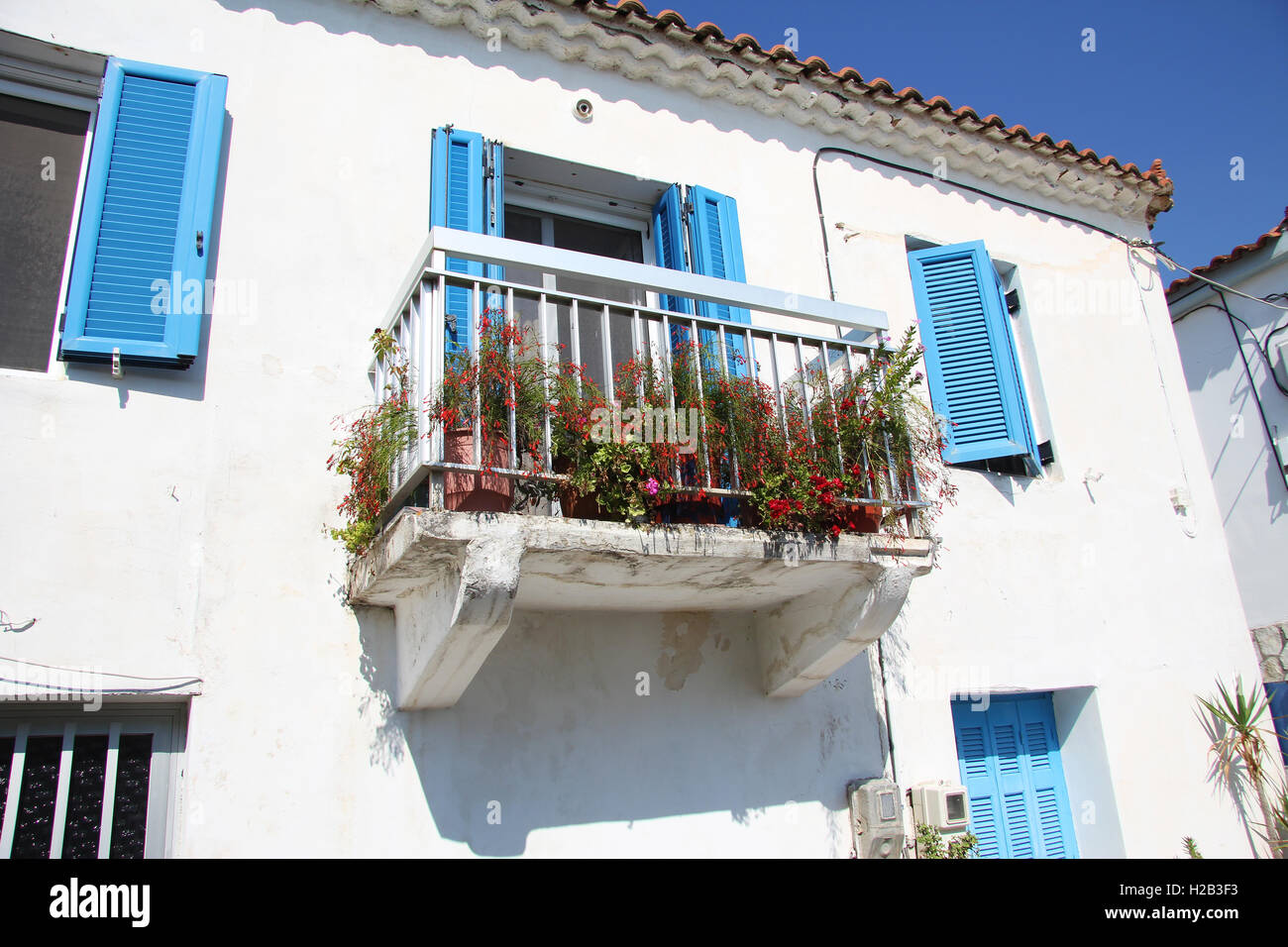 plants growing on balcony Stock Photo - Alamy