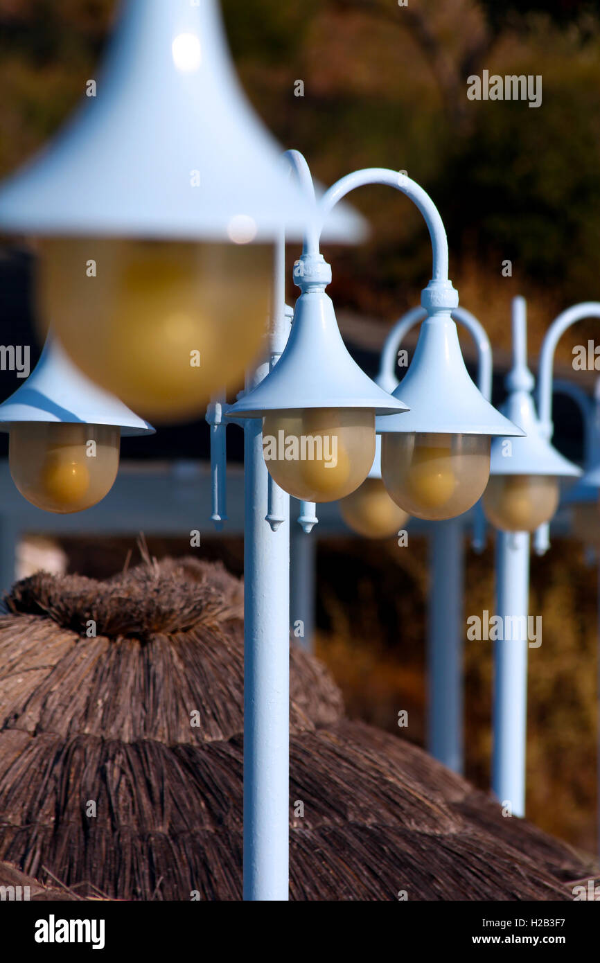 blue street lamp Stock Photo - Alamy