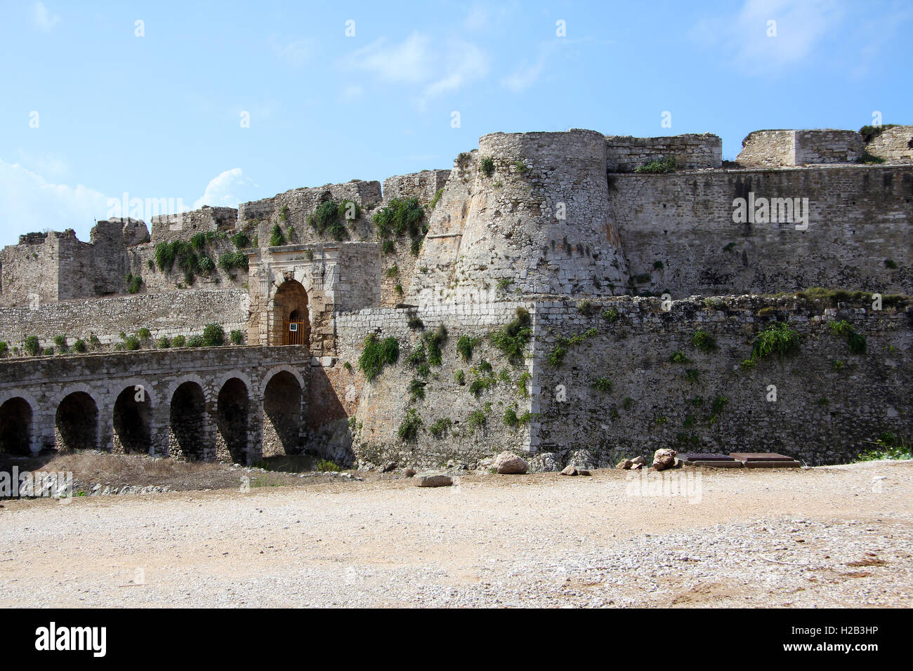 methoni castle greece Stock Photo - Alamy