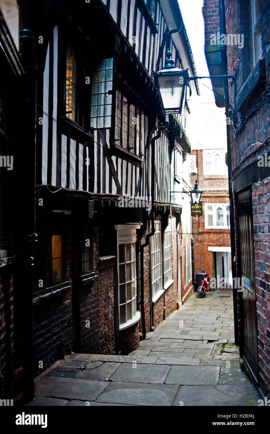 Old Passage way in York Stock Photo - Alamy