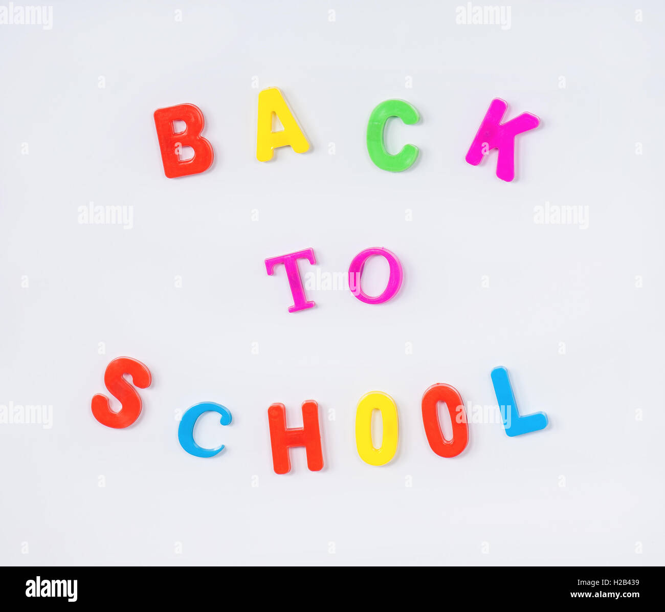 Back to school text Stock Photo - Alamy