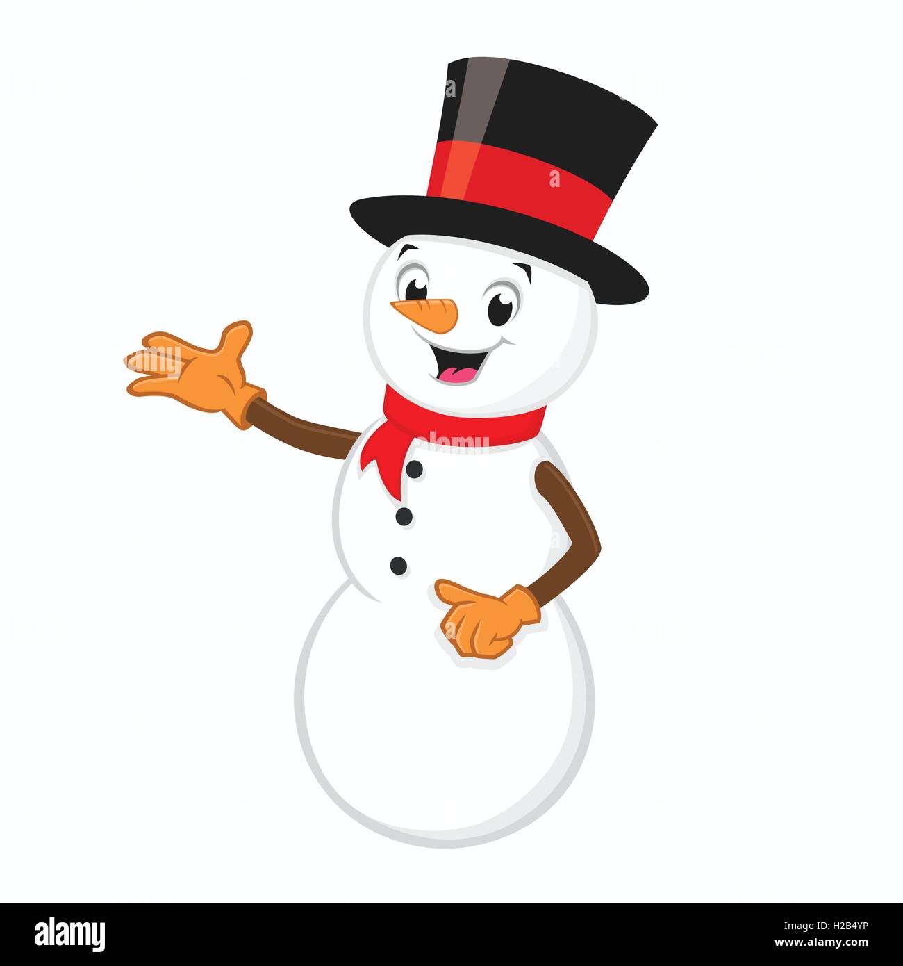 Snowman cartoon Cut Out Stock Images & Pictures - Alamy