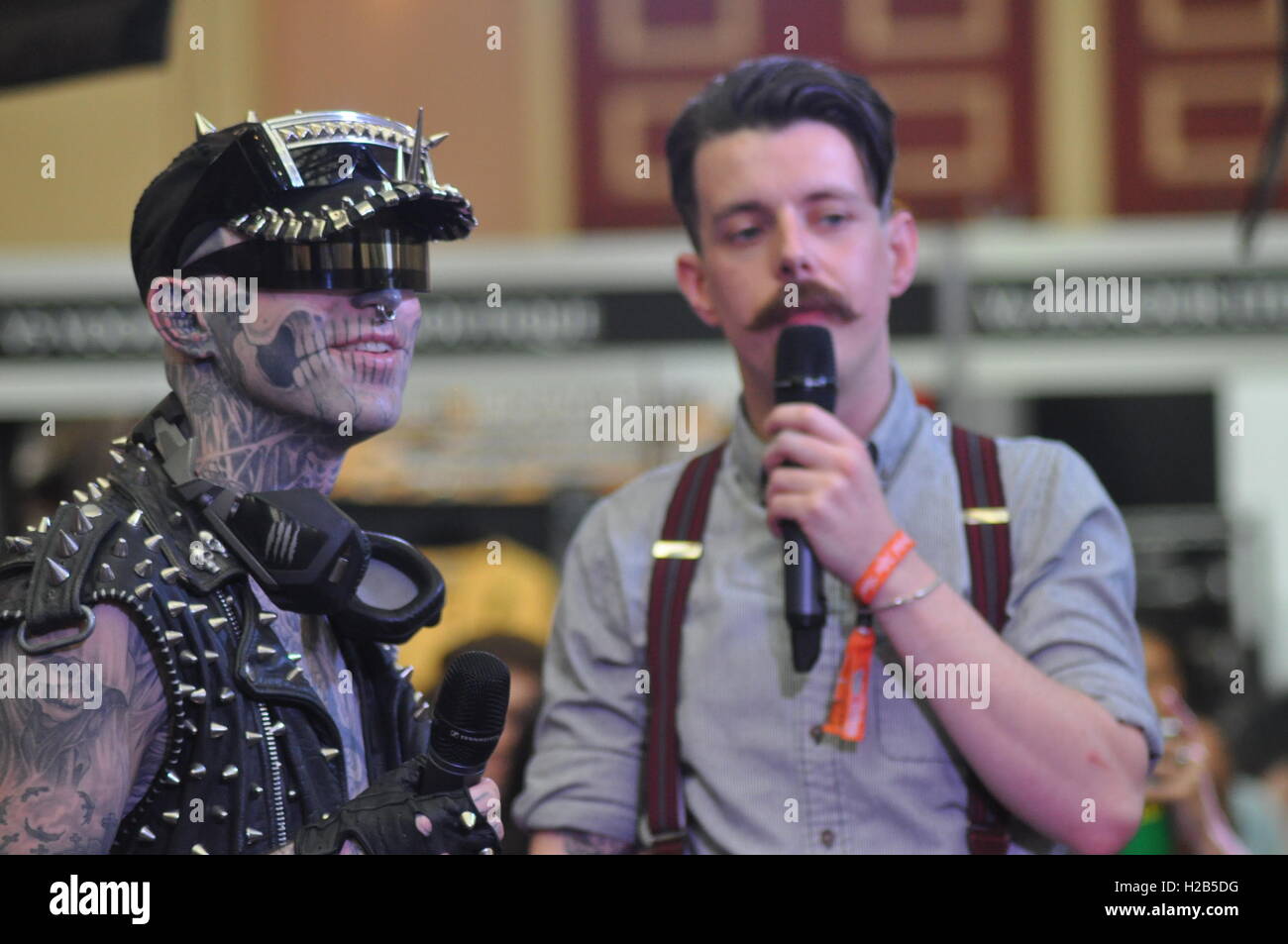 Rick Genest Zombie Boy at the Great British Tattoo Show at Alexander ...