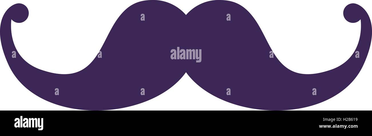 Isolated cartoon mustache design Stock Vector Image & Art - Alamy