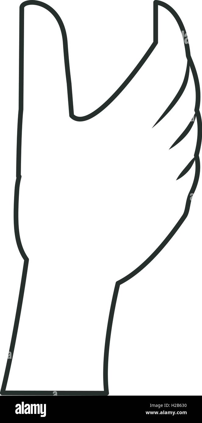 Human palm hand design Stock Vector Image & Art - Alamy