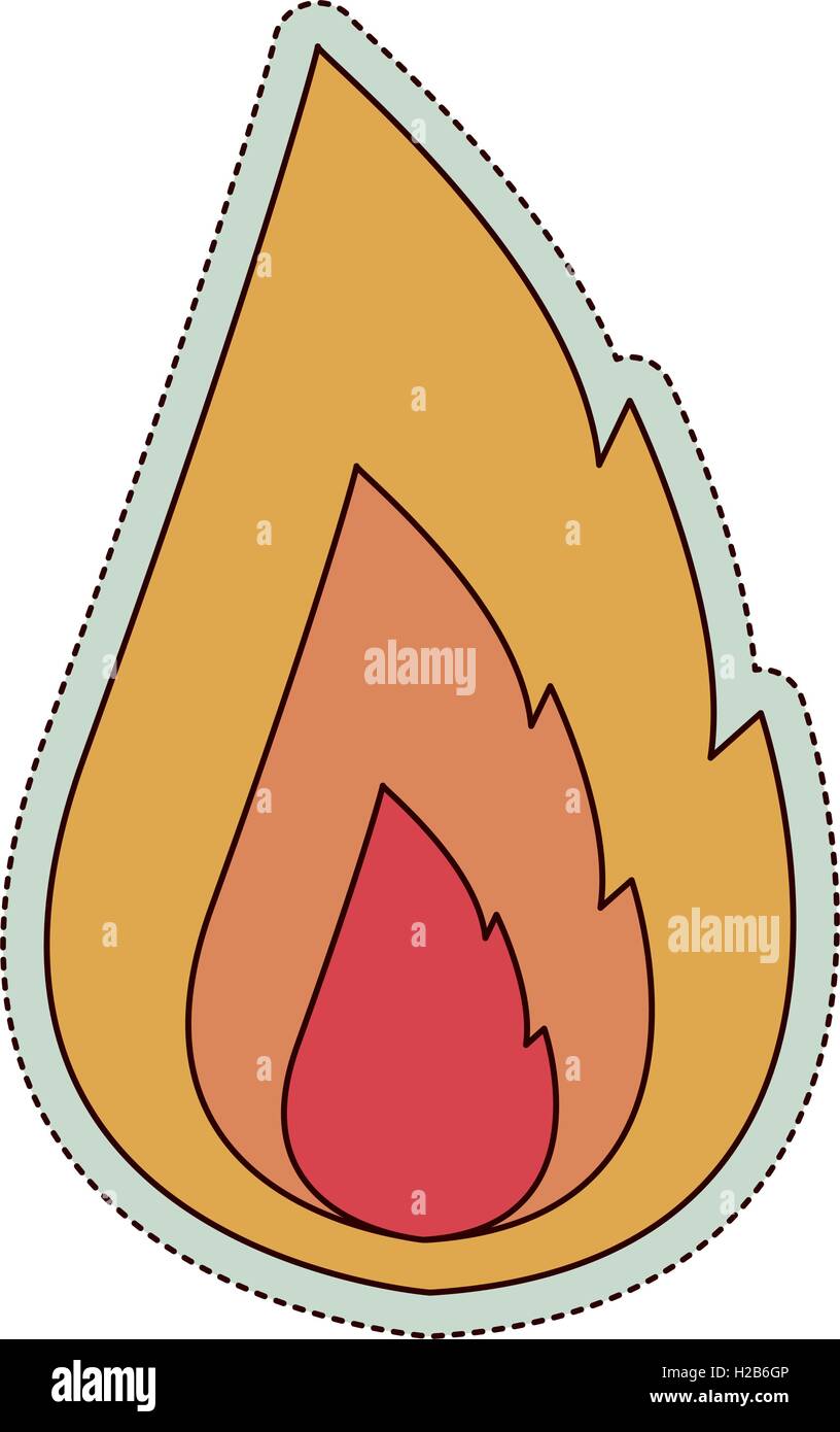 Orange and red fire design Stock Vector Image & Art - Alamy