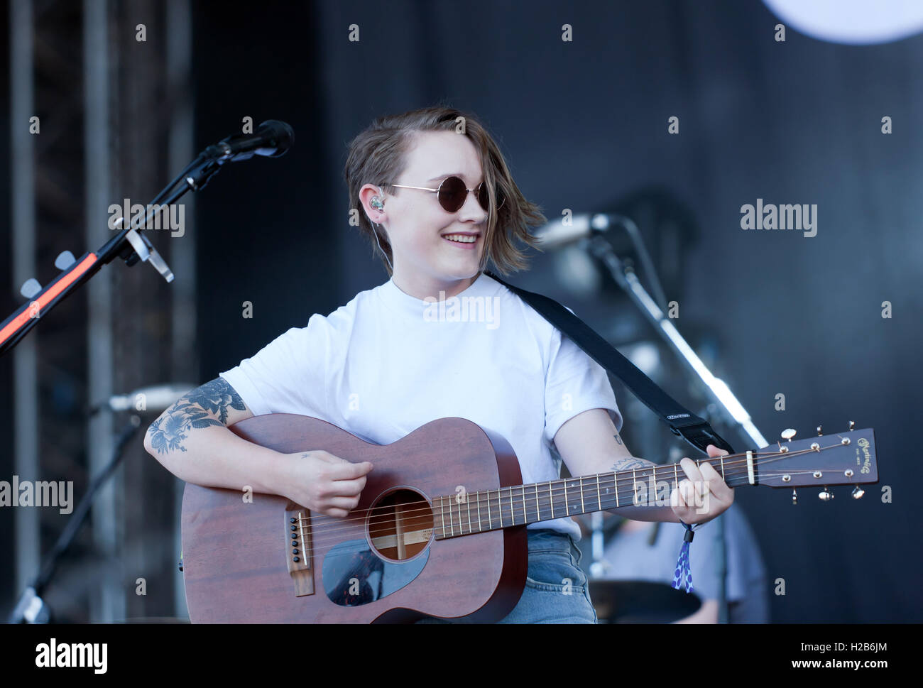 Bridie Monds-Watson performing as Soak, on the main stage at the ...