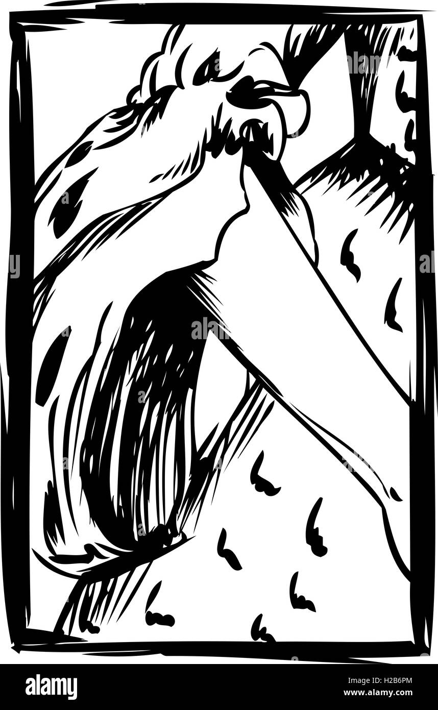 Long sleeve dress sketch Black and White Stock Photos & Images - Alamy