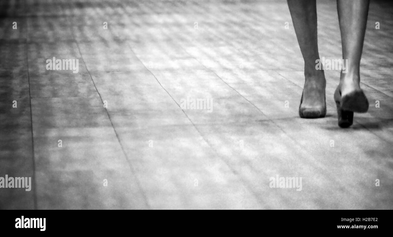 Girl model camera legs Black and White Stock Photos & Images - Alamy