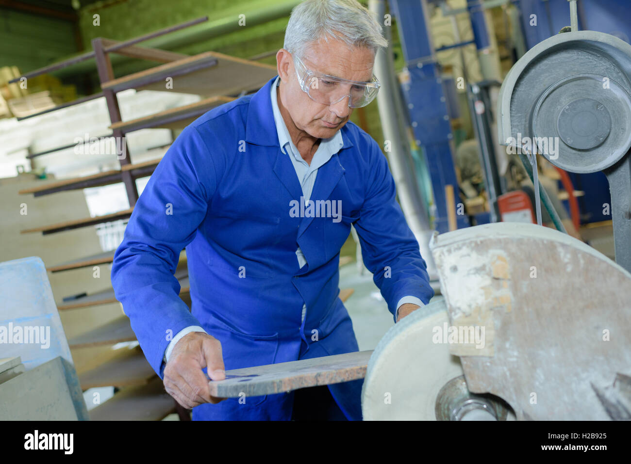 polishing a rock Stock Photo - Alamy