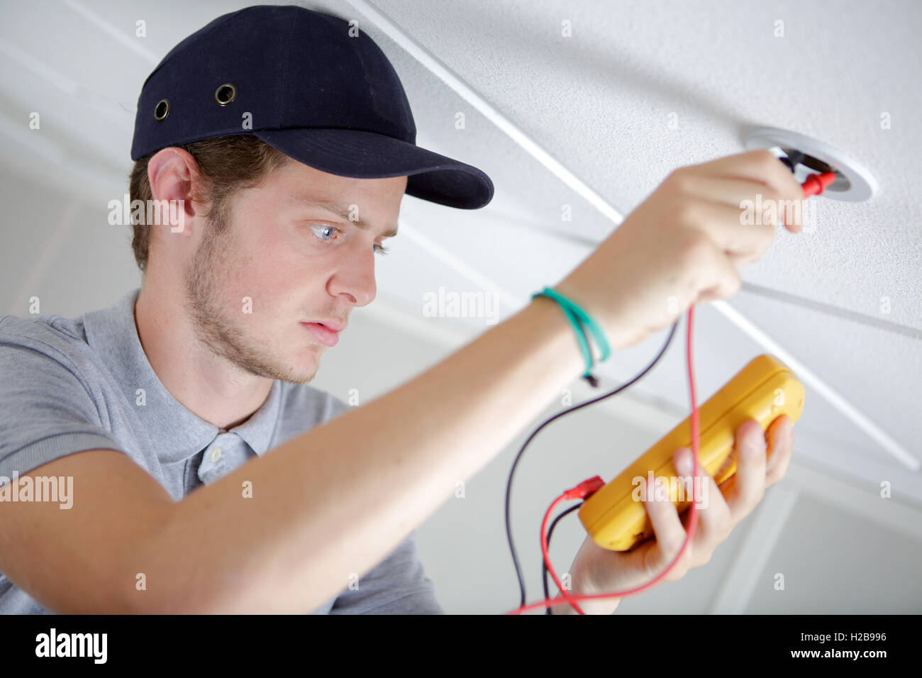 checking the source of electricity Stock Photo - Alamy