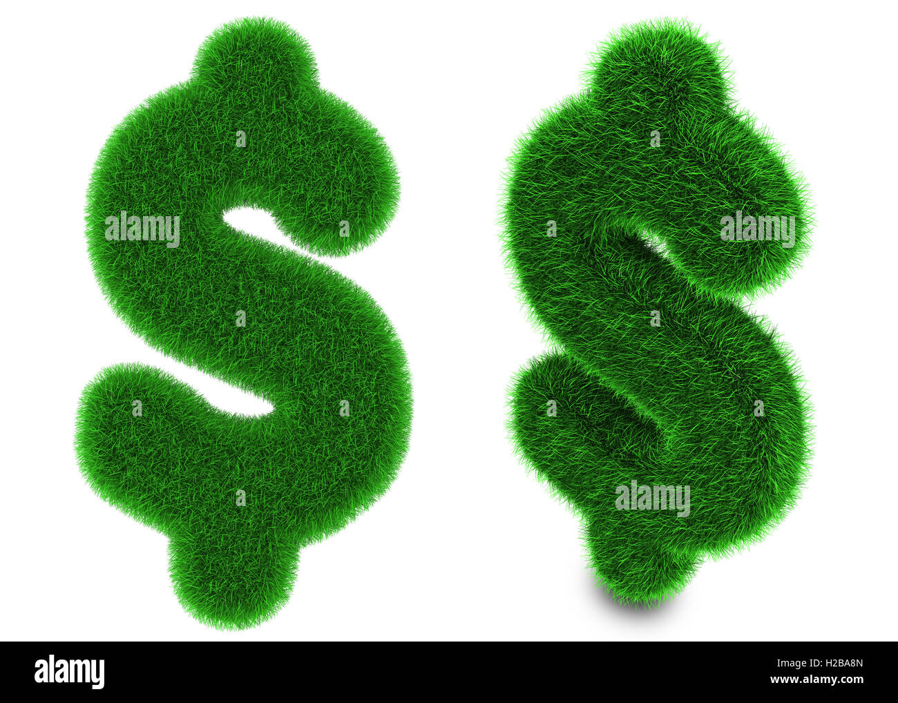 US dollar symbol made of grass Stock Photo - Alamy
