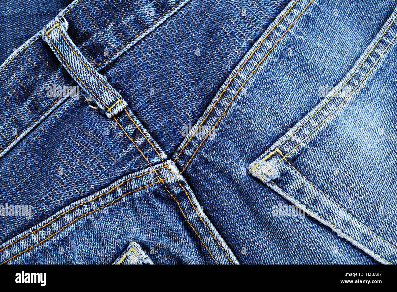 Blue jean texture Stock Photo - Alamy