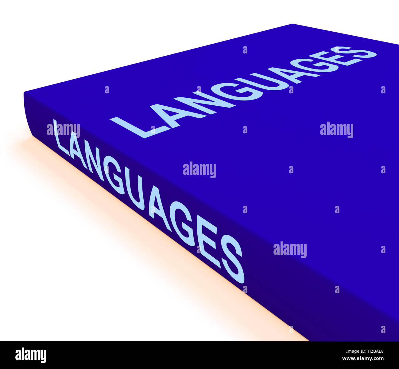 Languages Book Shows Books About Language Stock Photo - Alamy