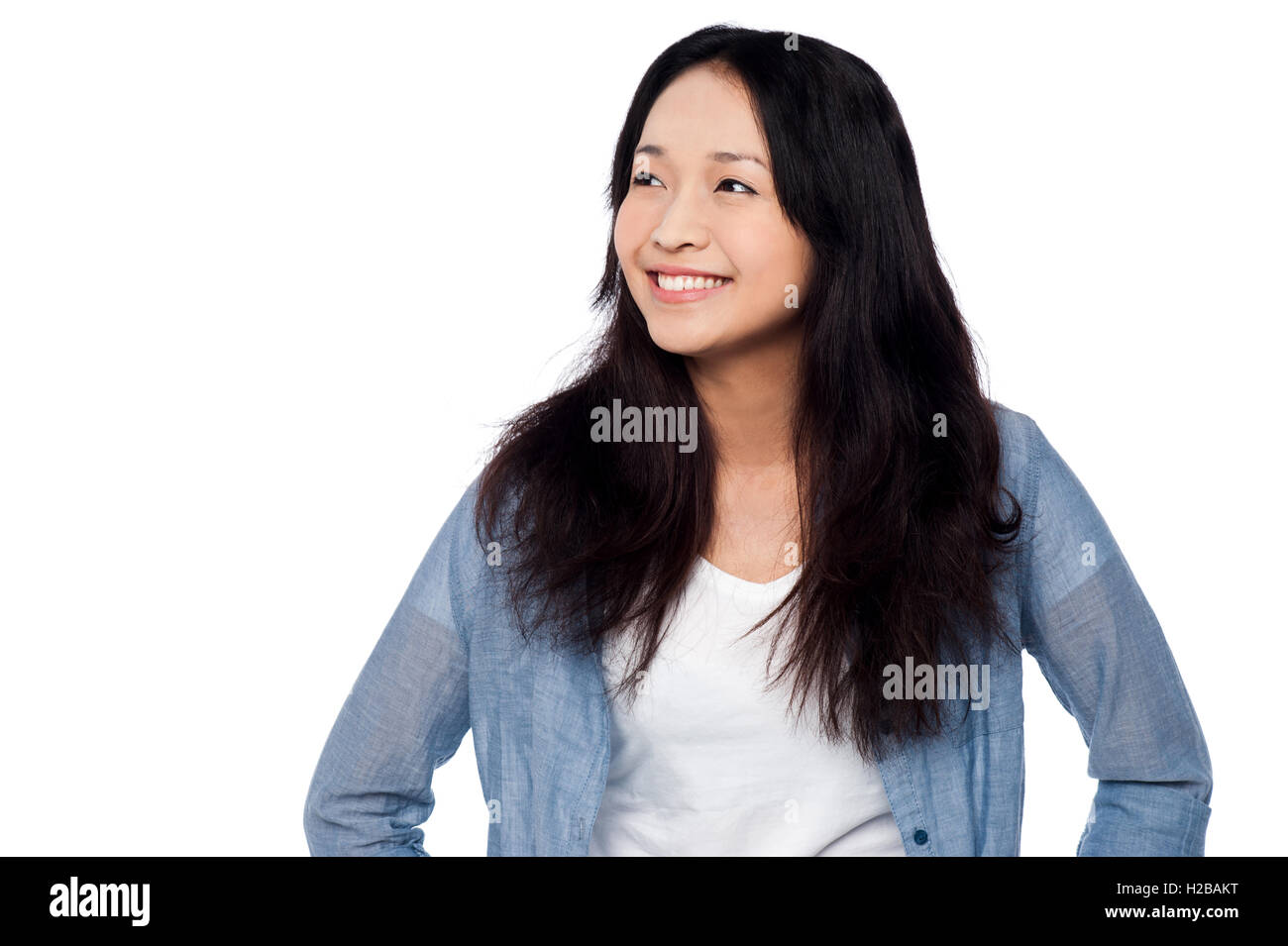 Charming chinese girl, casual portrait Stock Photo - Alamy