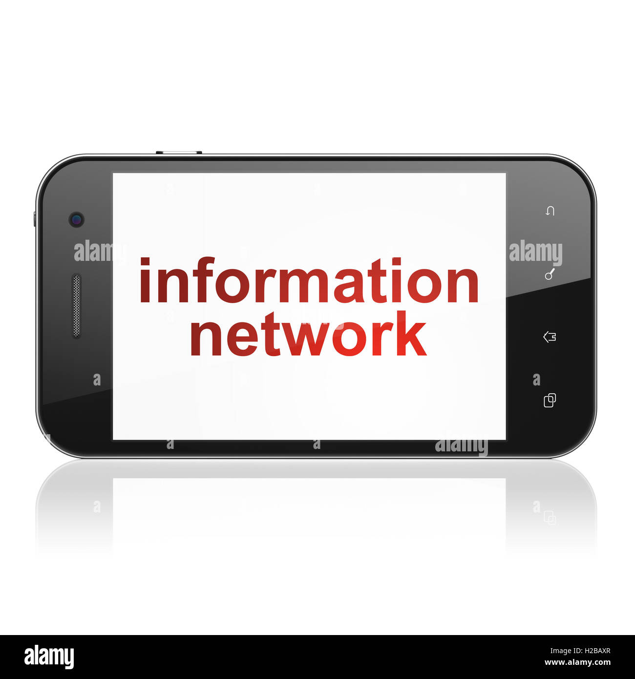 Information concept: Information Network on smartphone Stock Photo - Alamy