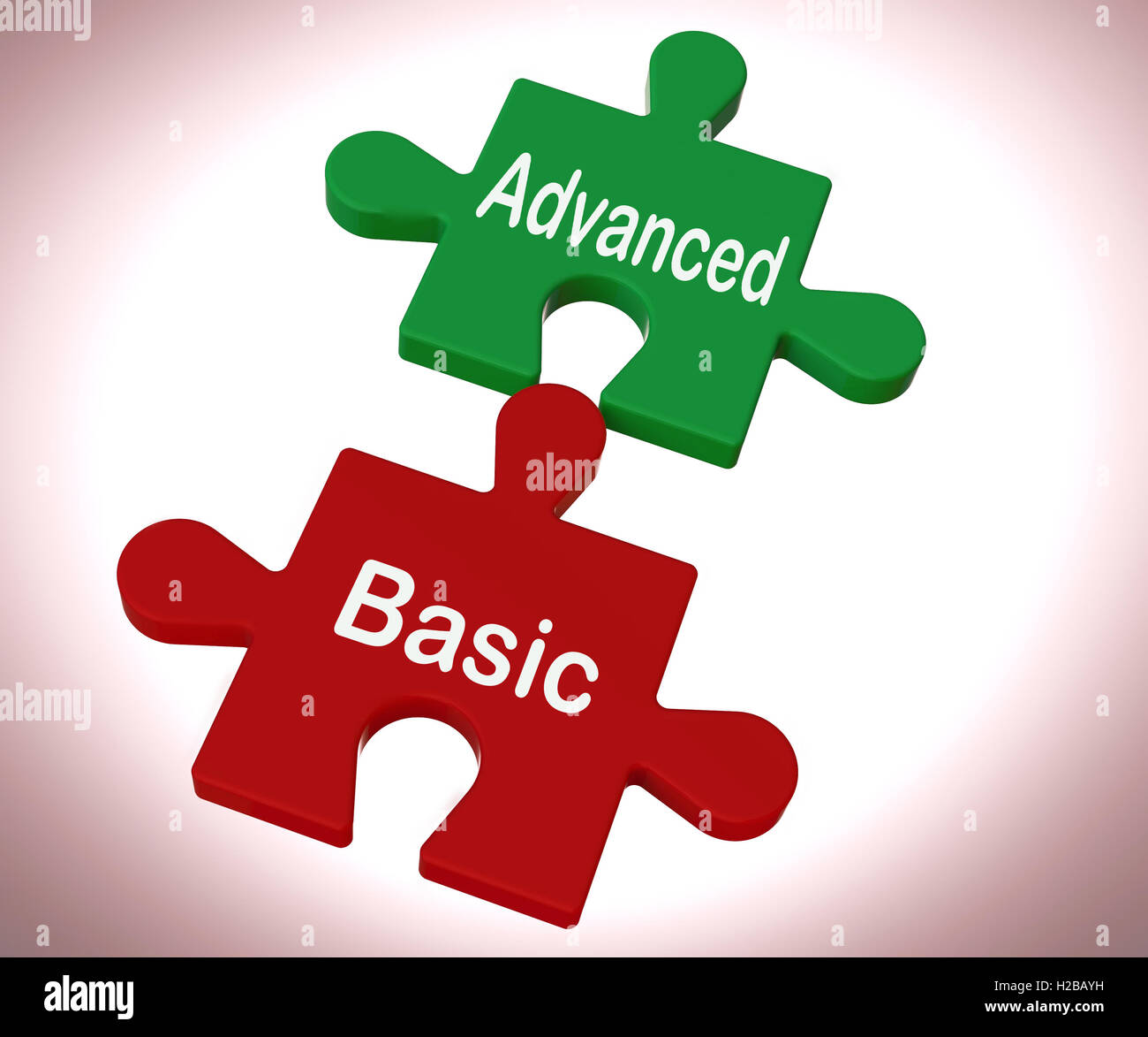 Advanced Basic Puzzle Means Programme Features And Costs Stock Photo ... Advanced Basic Puzzle Means Programme Features And Costs Stock Photo ...