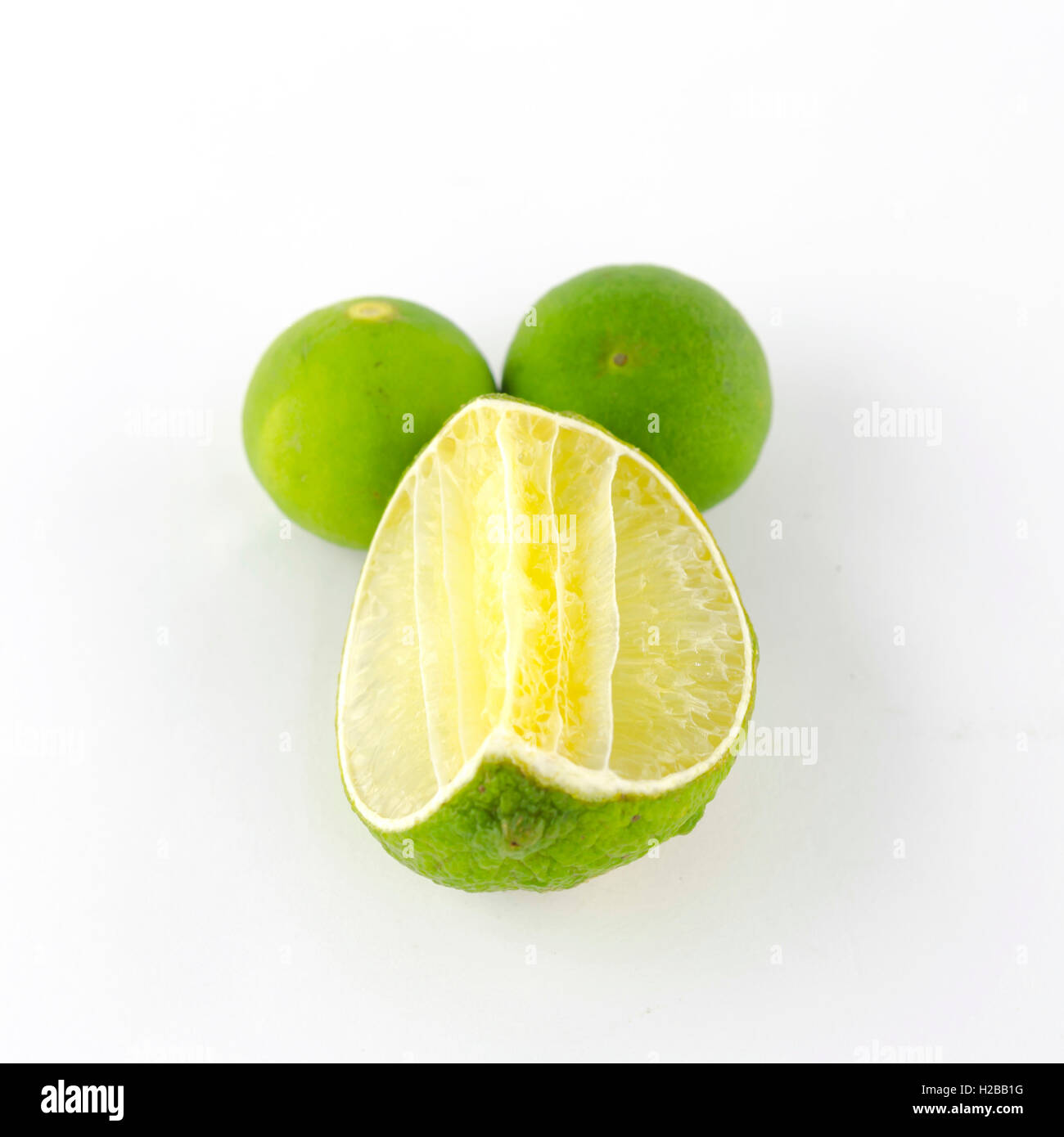 lime isolated on white Stock Photo - Alamy