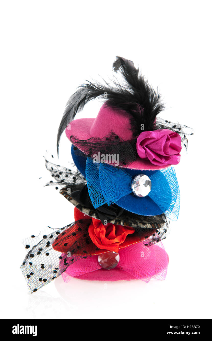 stack female hats Stock Photo - Alamy