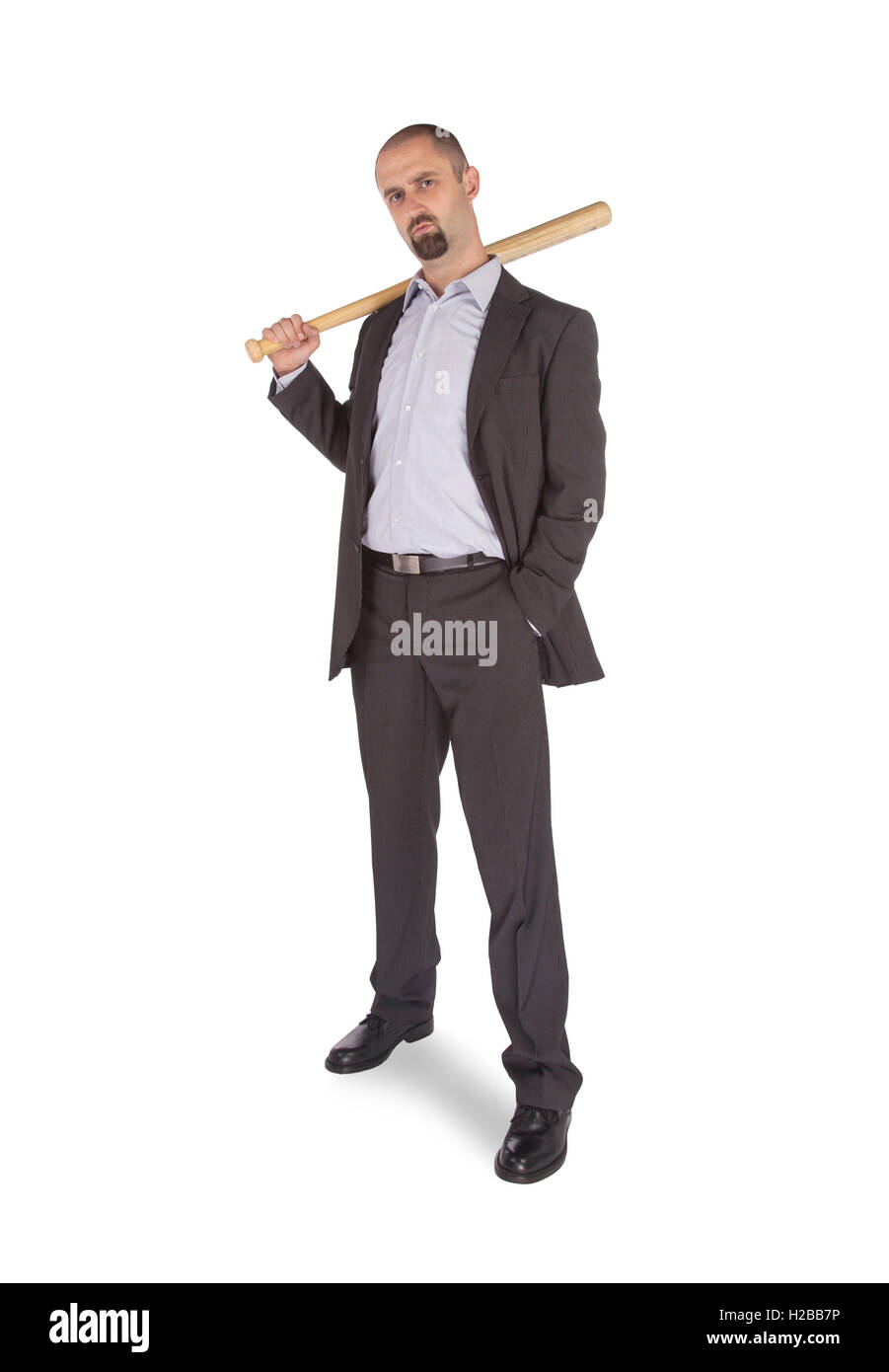 Angry hooligan man bat Cut Out Stock Images & Pictures - Alamy