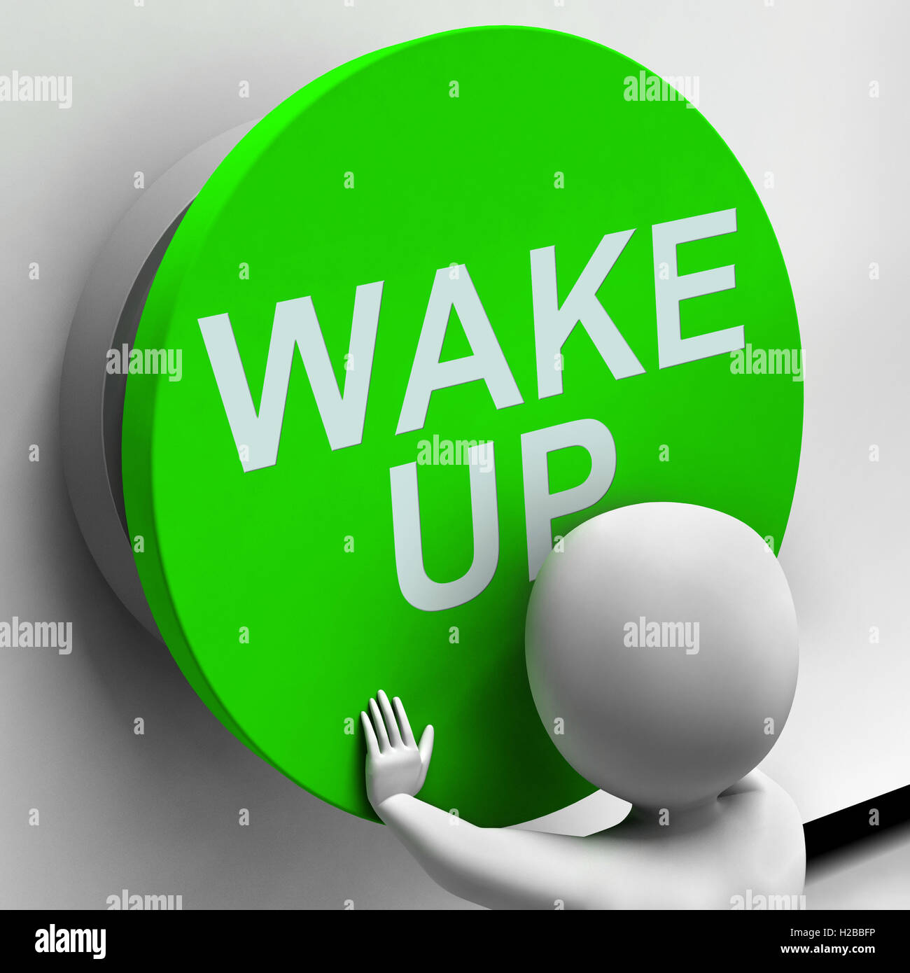 Button wake up hi-res stock photography and images - Alamy