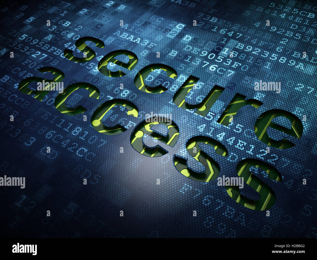 Privacy concept: Secure Access on digital screen background Stock Photo ...