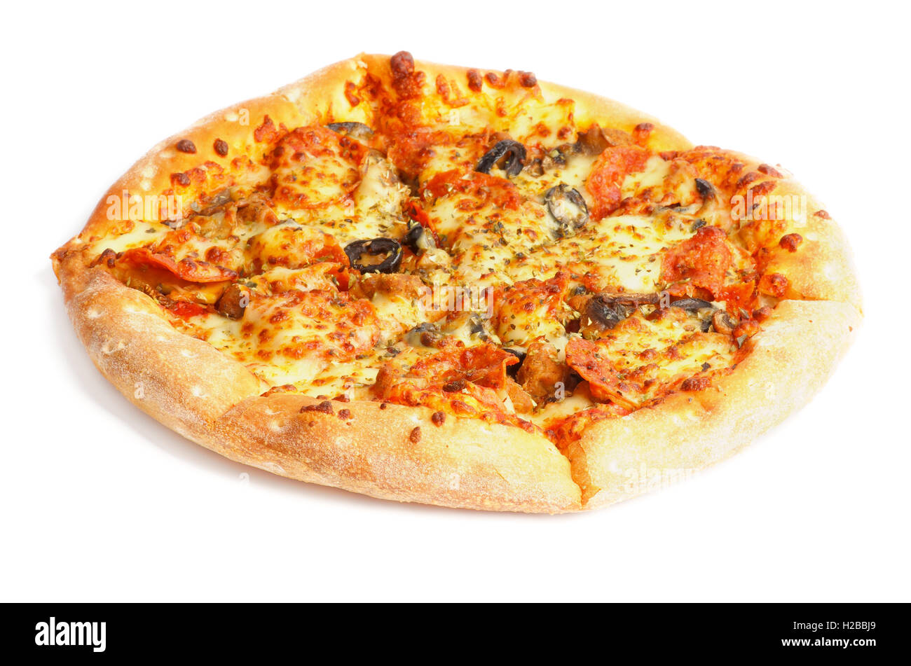 Olive and pepperoni Cut Out Stock Images & Pictures - Alamy