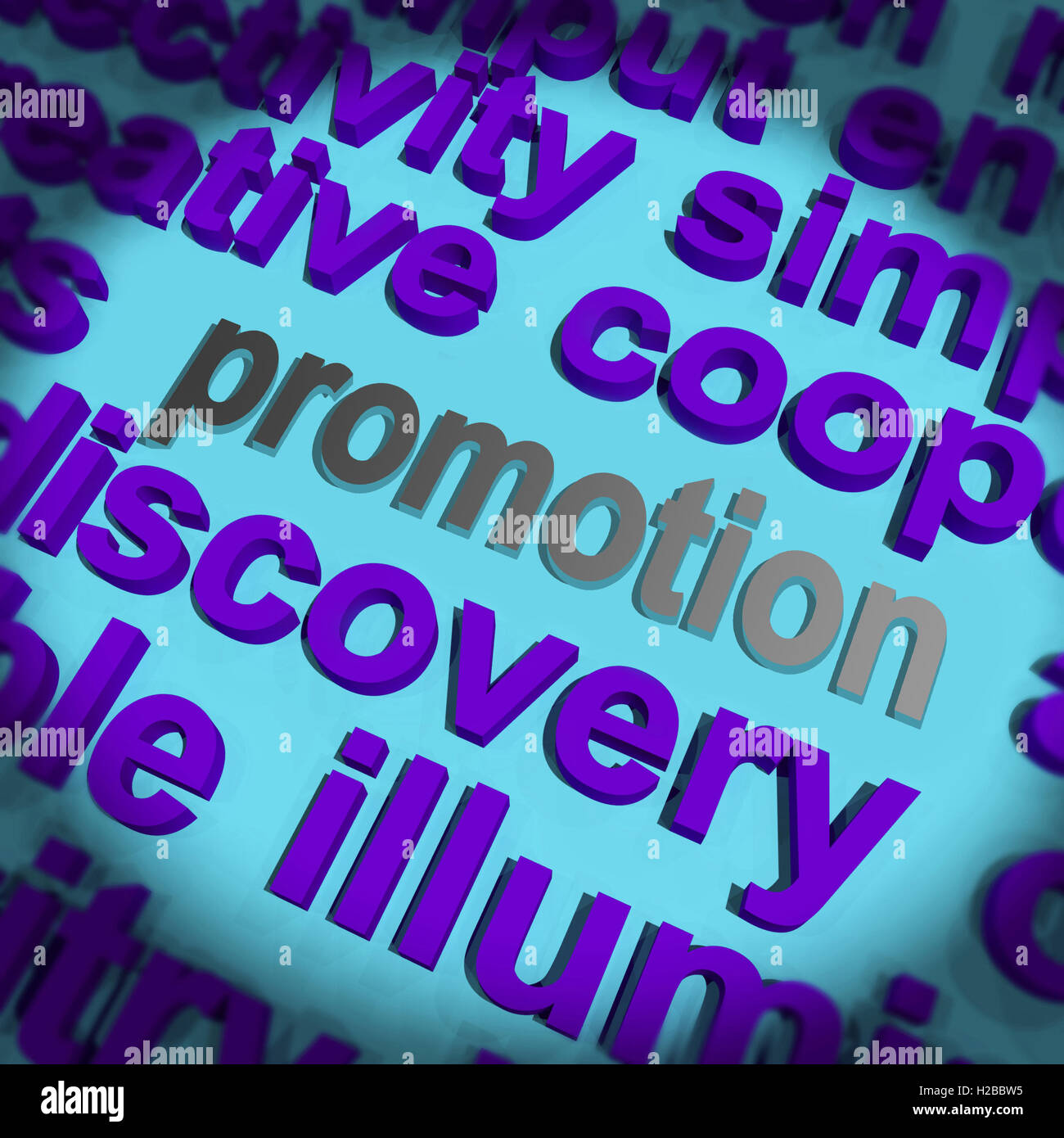 Promotion Word Means Advertising Campaign Or Special Deal Stock Photo ...