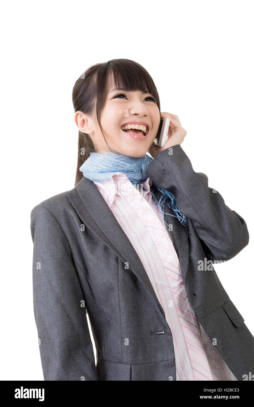 talking on phone Stock Photo - Alamy