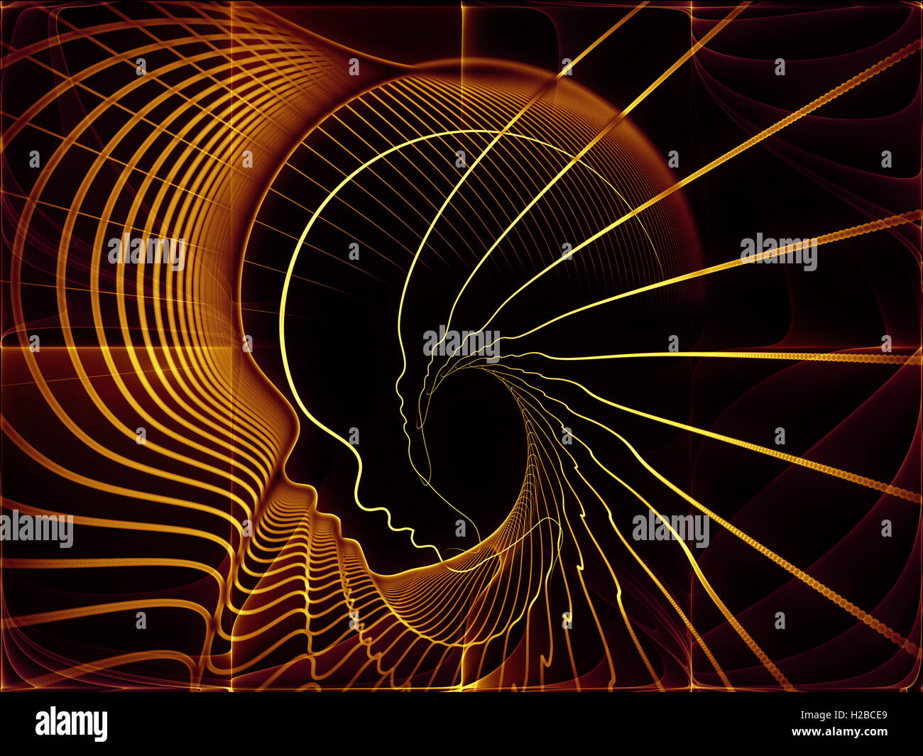 Unfolding of Soul Geometry Stock Photo - Alamy