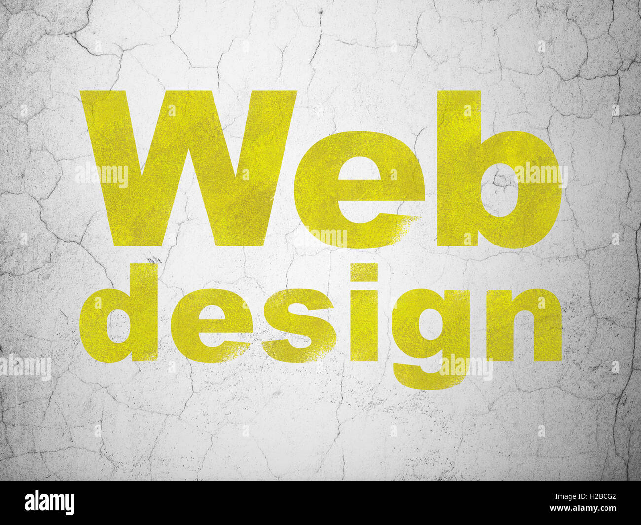 Web development concept: Web Design on wall background Stock Photo - Alamy
