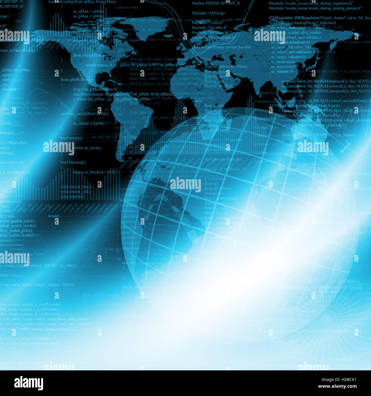 Earth and graphics Stock Photo - Alamy