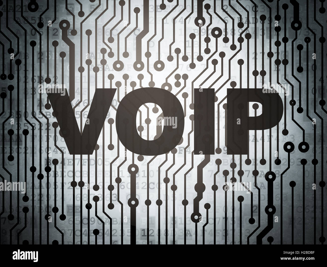 Web design concept: circuit board with VOIP Stock Photo - Alamy