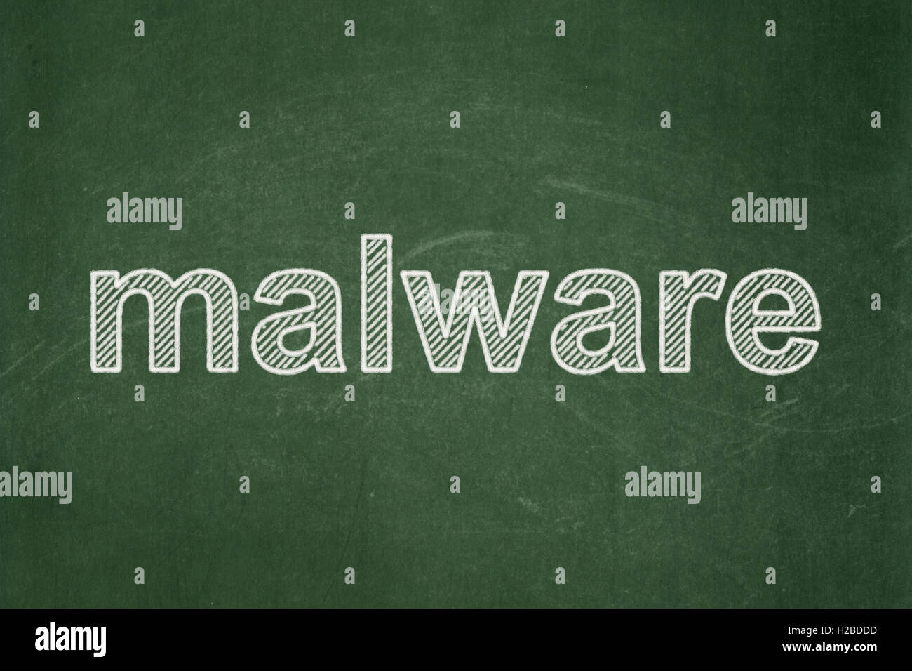 Security concept: Malware on chalkboard background Stock Photo - Alamy