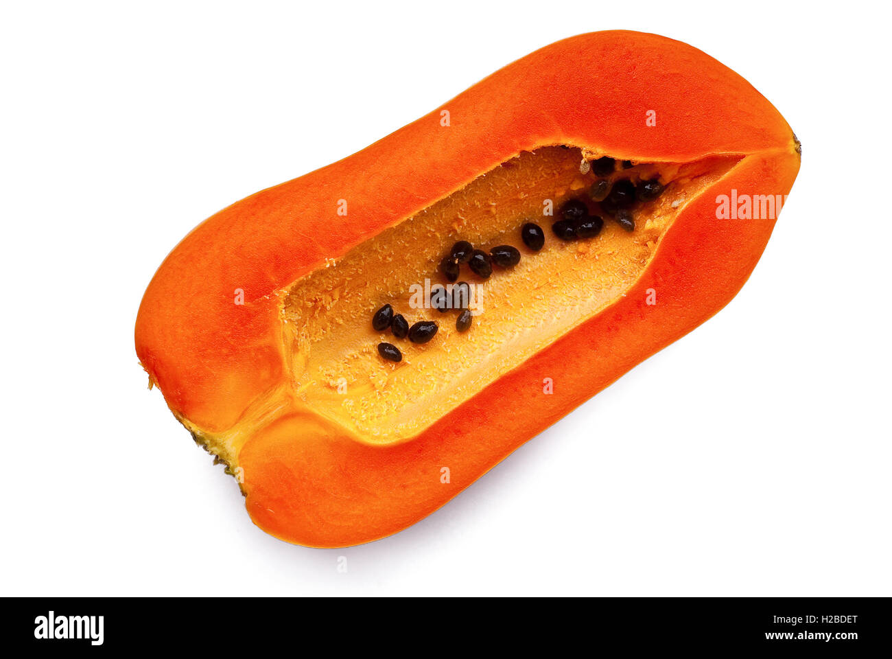 Ripe papaya fruit isolated Stock Photo - Alamy