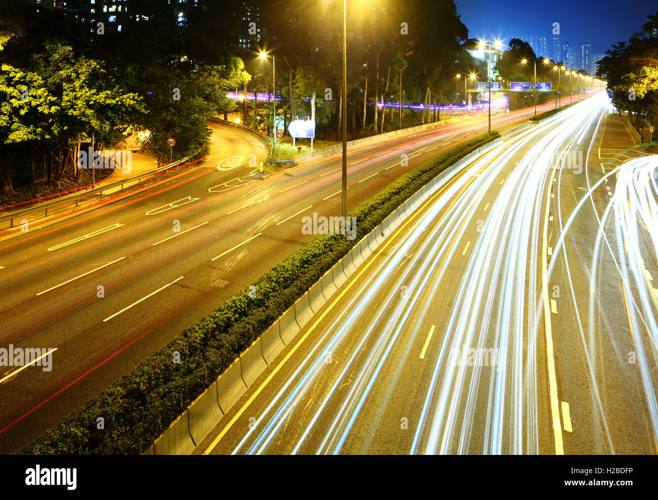 Traffic on highway Stock Photo - Alamy