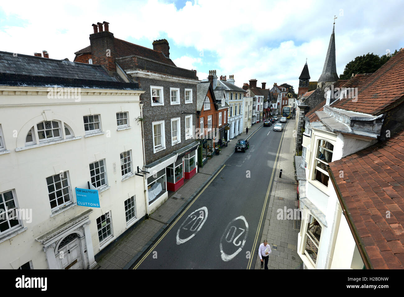 Lewes high street, East Sussex Stock Photo - Alamy