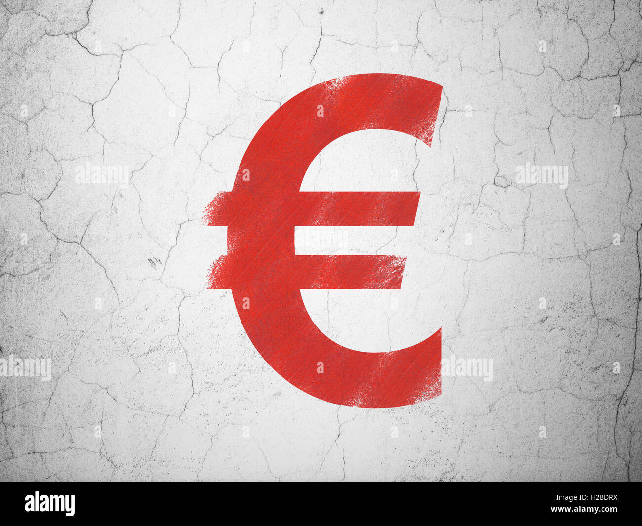Currency concept: Euro on wall background Stock Photo - Alamy
