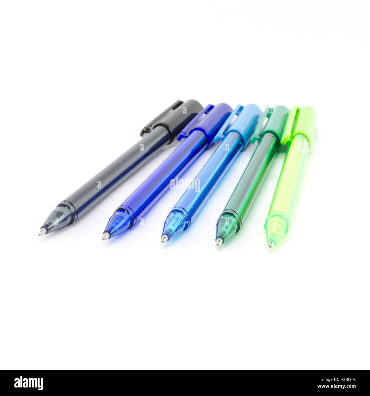 colorful pens isolated on white Stock Photo - Alamy