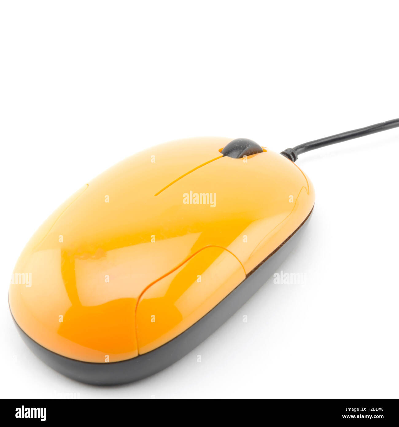 orange mouse isolated on white Stock Photo - Alamy