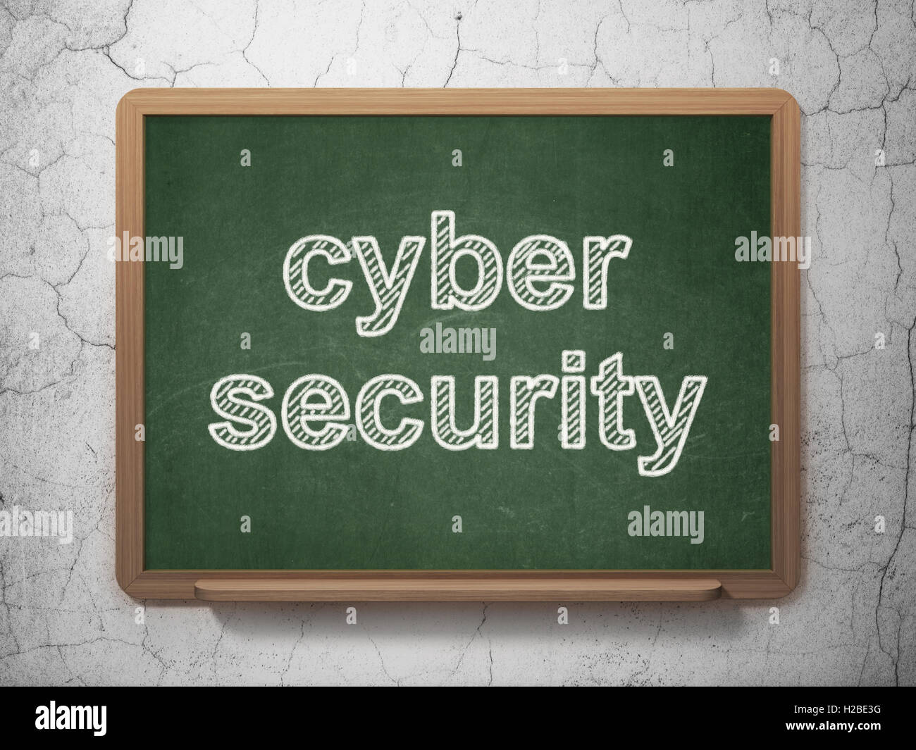 Protection concept: Cyber Security on chalkboard background Stock Photo - Alamy