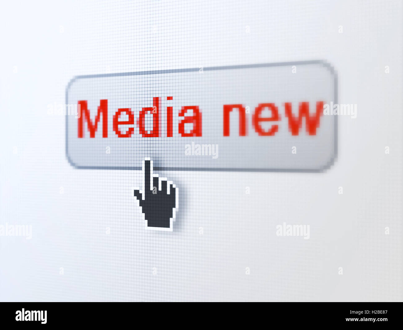 News concept: Media News on digital button background Stock Photo - Alamy