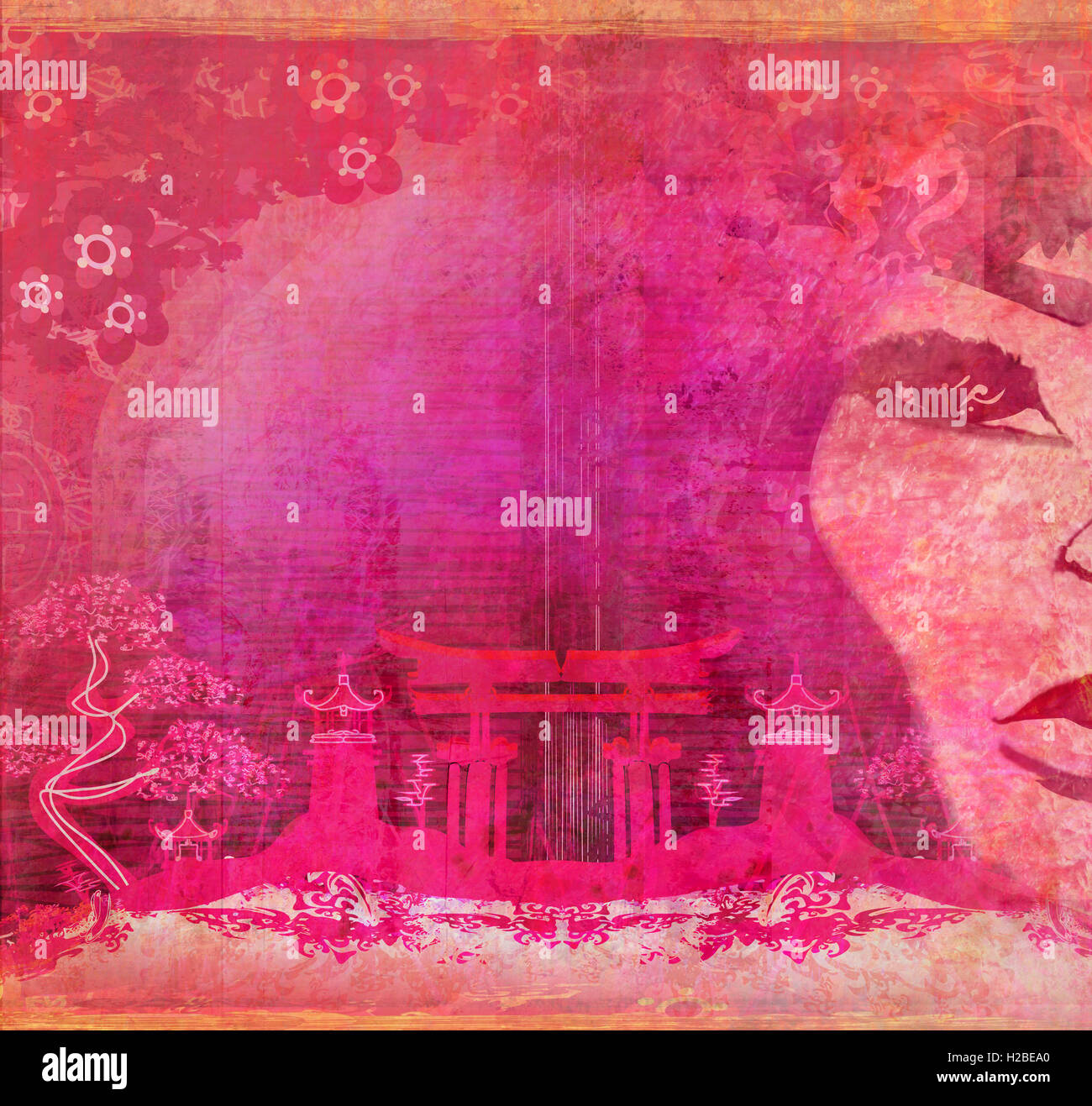 Traditional asian style illustration hi-res stock photography and ...