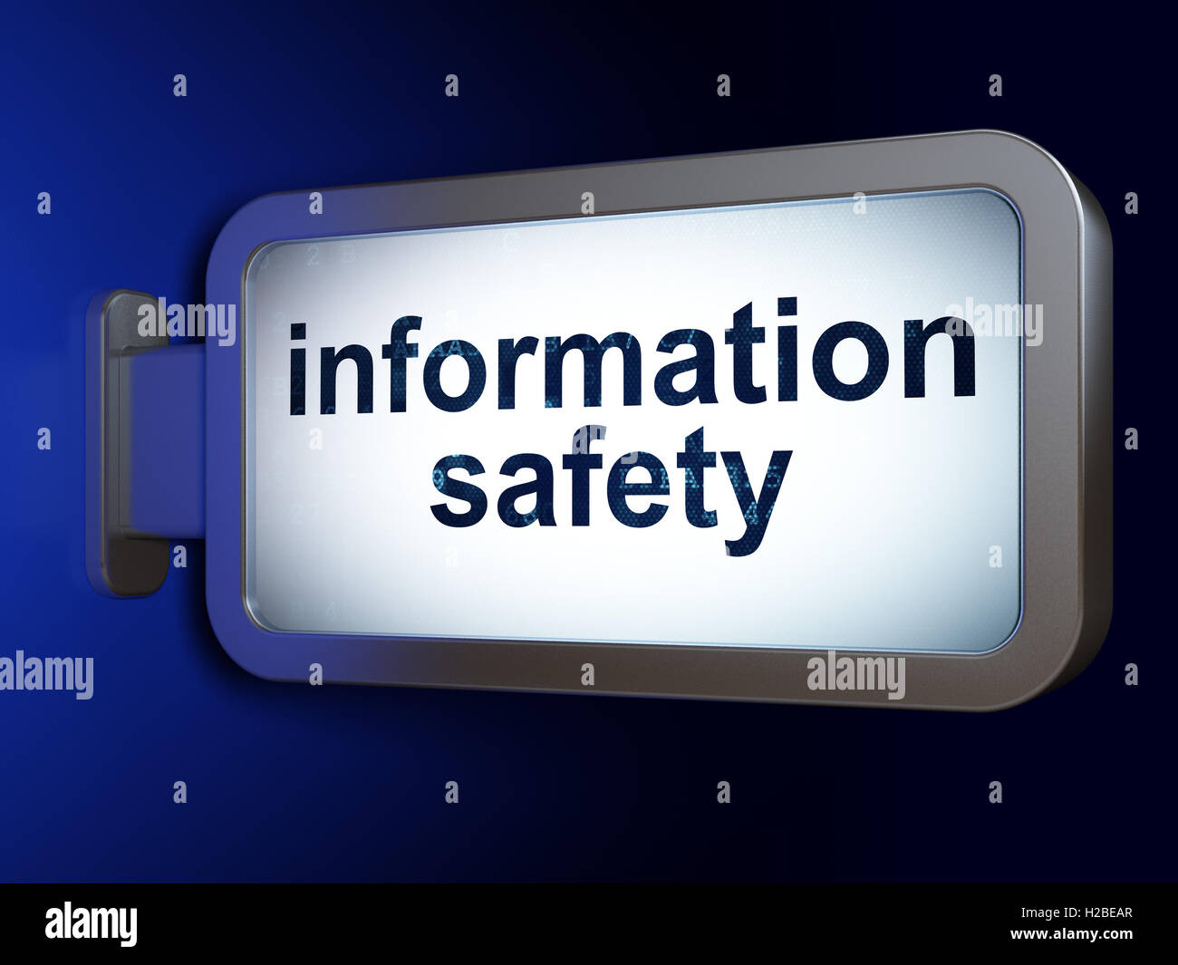 Safety concept: Information Safety on billboard background Stock Photo ...